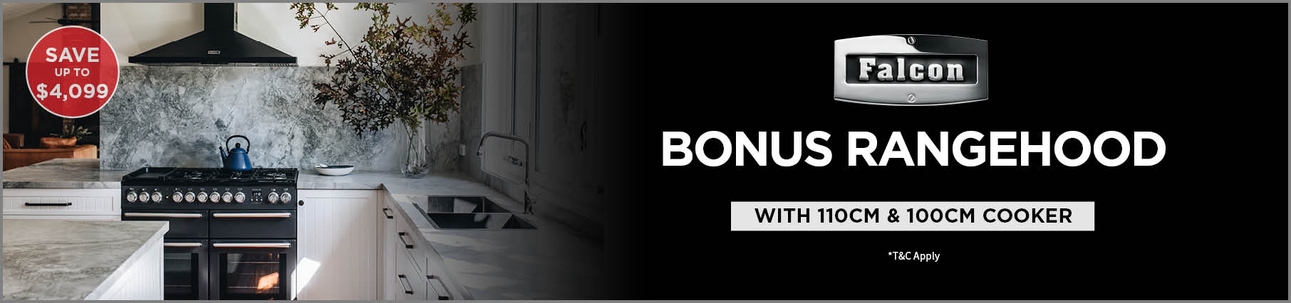 Bonus Rangehood With Eligible Falcon Cookers*!