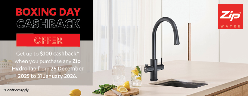 Receive Up To $300* Cashback With Zip Residential G5 HydroTaps!