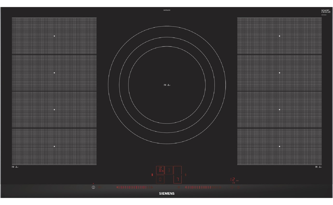 Siemens iQ700 90 cm FlexInduction cooktop EX975LVC1E | Hart & Co.