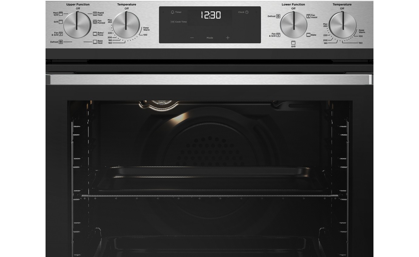 Westinghouse 60cm Multifunction Double Oven (Stainless Steel) WVE6525SD ...