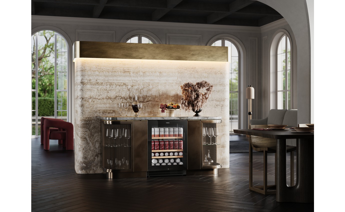 Vintec 141 Can Beverage Fridge (Black)