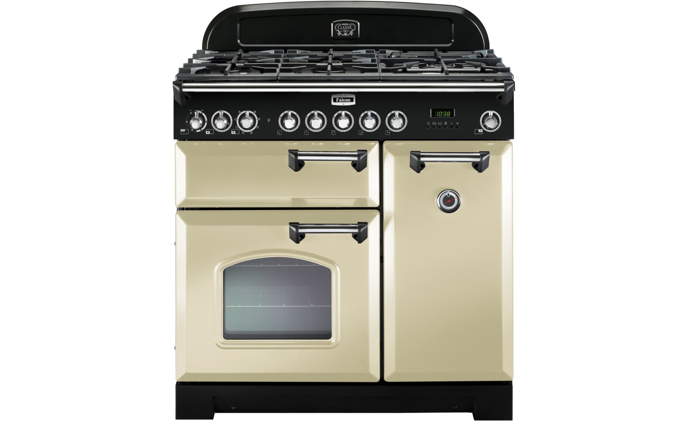 Falcon Classic Deluxe 90cm Dual Fuel Upright Cooker CDL90DFCRCH | Hart ...