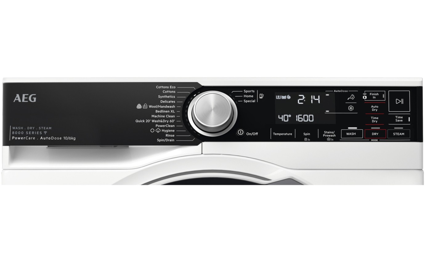 AEG 10kg/6kg 8000 Series Washer Dryer Combo with AutoDose LWA8516O5A ...