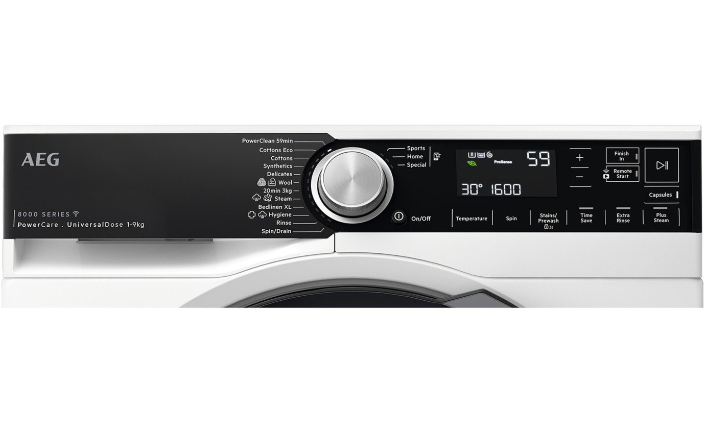AEG 9kg 8000 Series Front Load Washer with UniversalDose LF8594O8O ...