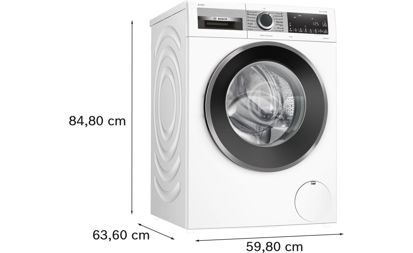Bosch 9kg Series 8 Front Loader Washing Machine WGG244A0AU | Hart & Co.