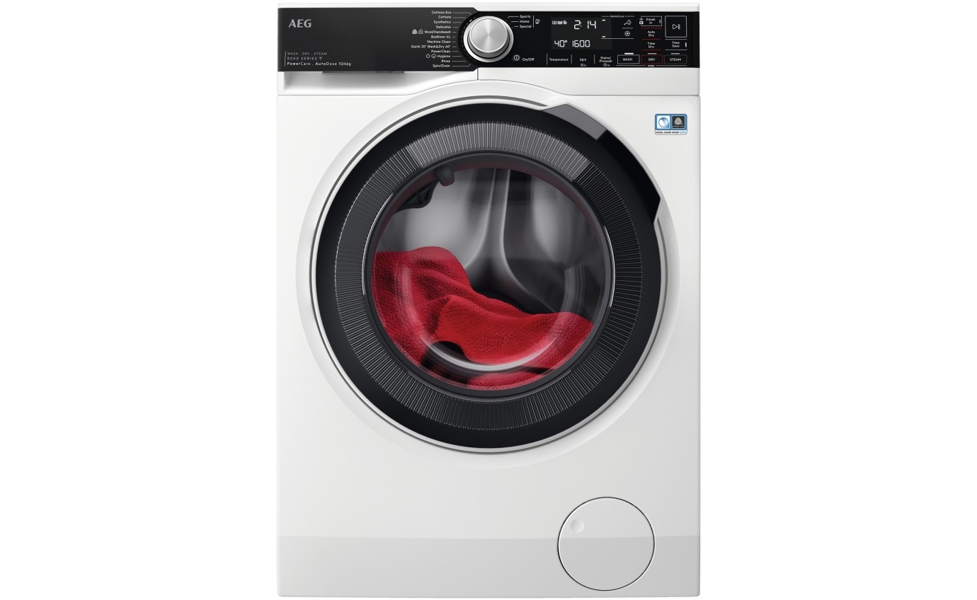 AEG 10kg/6kg 8000 Series Washer Dryer Combo with AutoDose LWA8516O5A ...